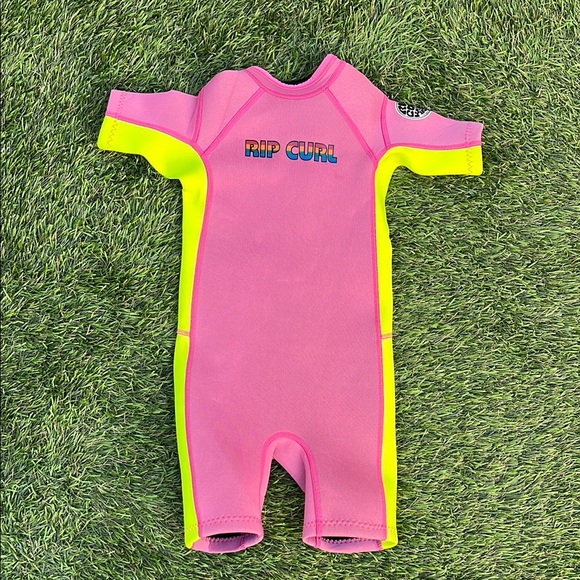 Rip Curl | Swim | Rip Curl Pink And Yellow Kids Wet Suit | Poshmark